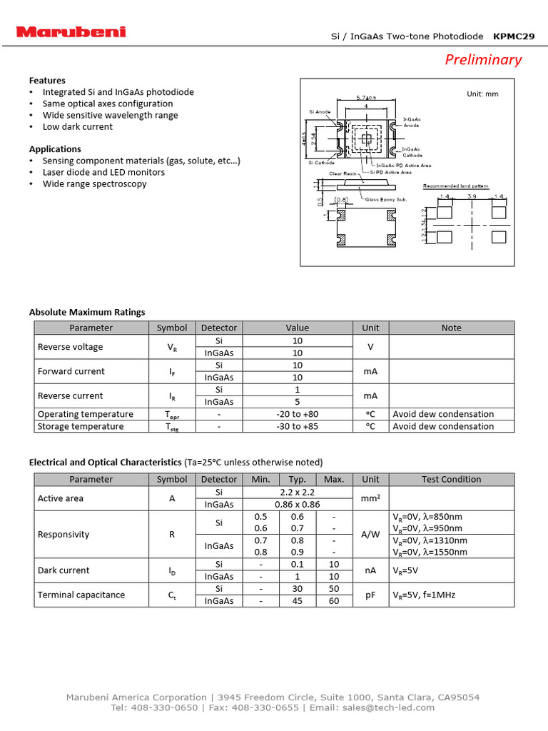 Marubeni Two Tone PD KPMC29 | PDF | Electricity | Diode