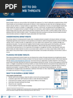 Bomb Threat Response Checklist Guide | PDF