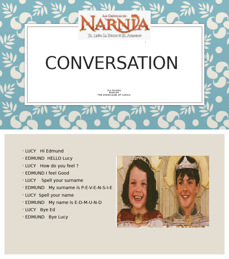 Conversation Narnia | PDF