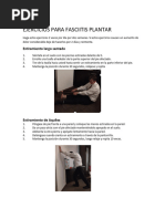 Ejercicios de Risser | PDF | Pie | Especialidades Medicas