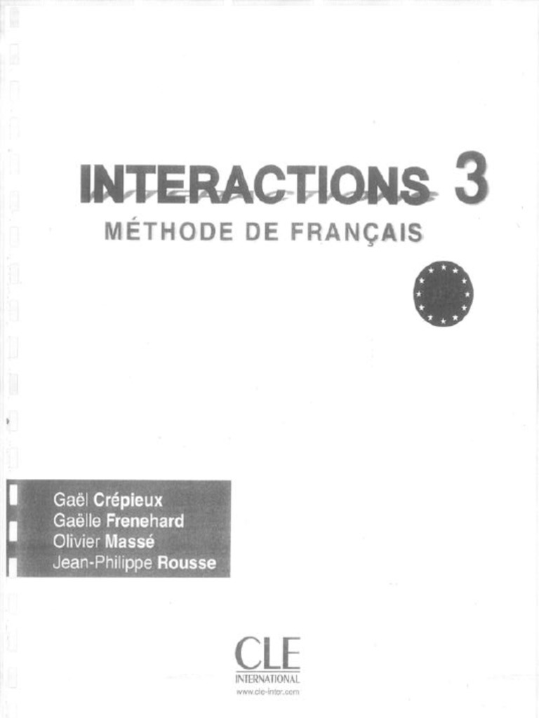 Pdfcoffee.com Interactions 3 Methode de Francais a2 PDF Free(1) | PDF
