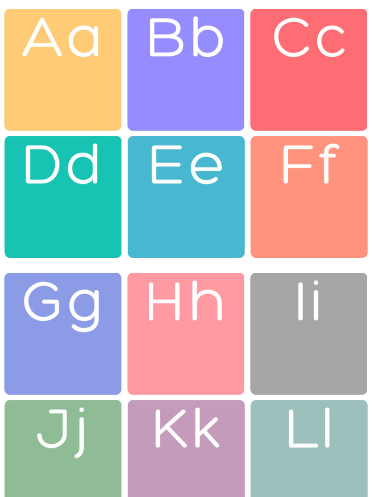 Colorful Education Alphabet Flashcards Insects | PDF