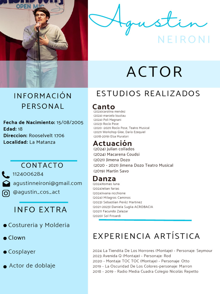 Currículum Vitae Agustín Neironi PDF | PDF