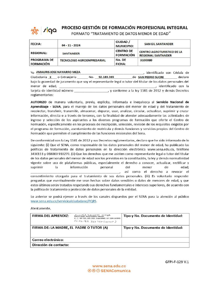 Documentos Sena | PDF