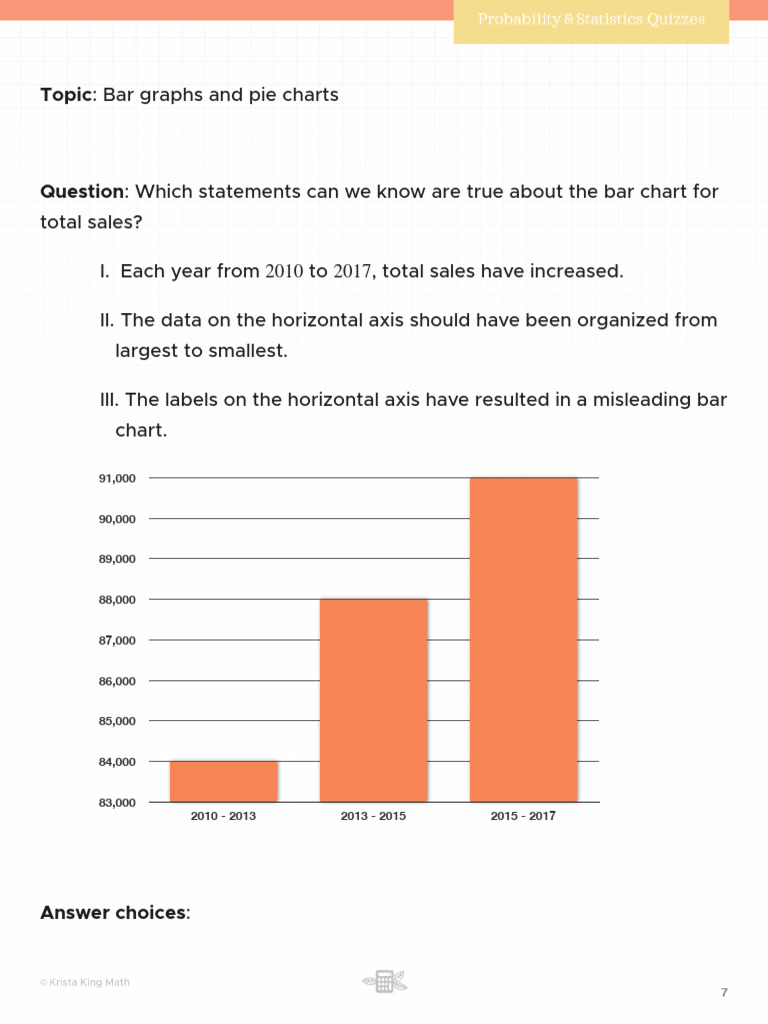 Bar Graphs and Pie Charts | PDF | Chart
