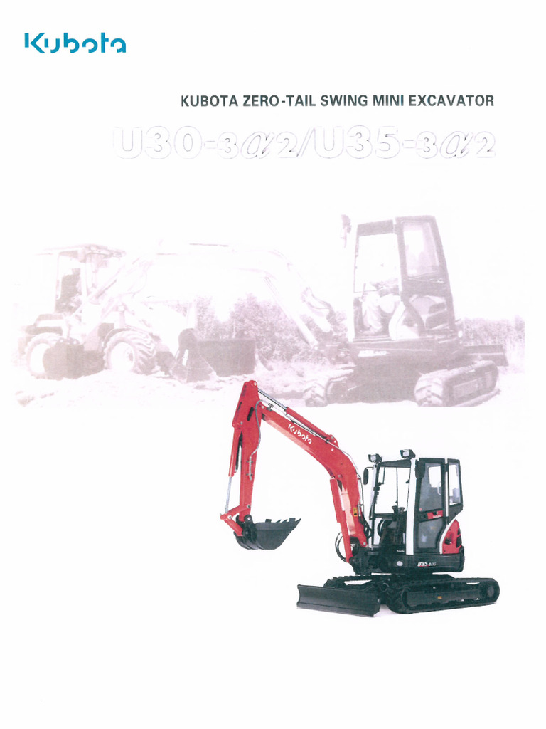 EXCAVATOR_U35_Kubota | PDF
