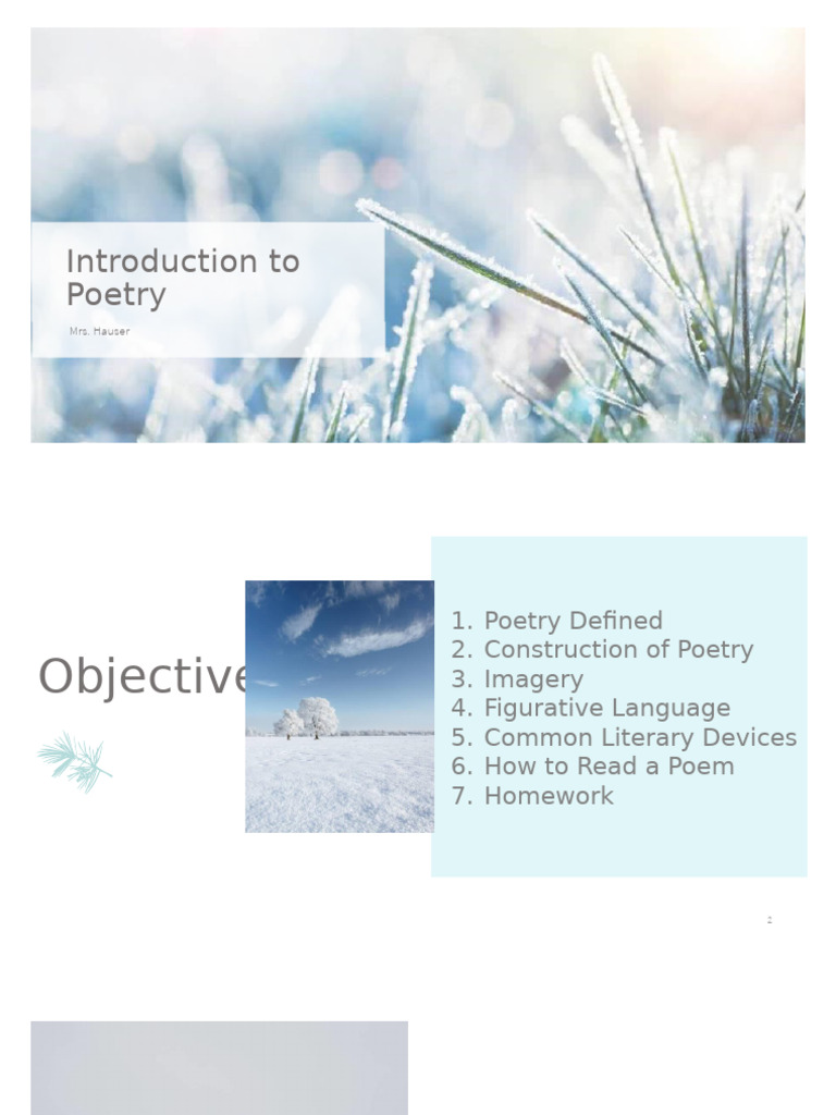 Introduction to Poetry- Hauser (1) | PDF | Poetry | Metre (Poetry)