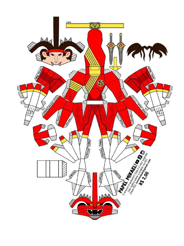 Power ranger Wildforce - Papel Mikael | PDF
