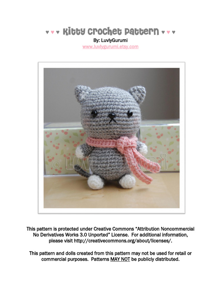 Crochet Kitty Doll Pattern Guide | PDF | Crochet | Crafts