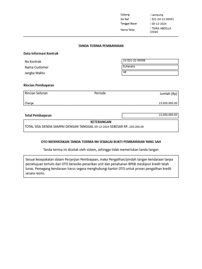 E Receipt - (10 521 22 00058) - 20241205 | PDF