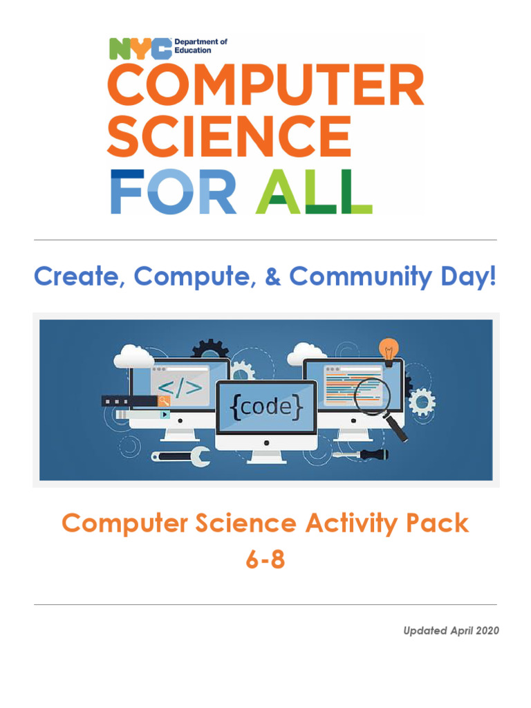 Computer Science 6-8 Cs Activity Pack | PDF | World Wide Web | Internet ...