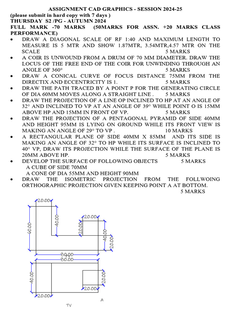THURSDAY CAD Graphics Assign | PDF