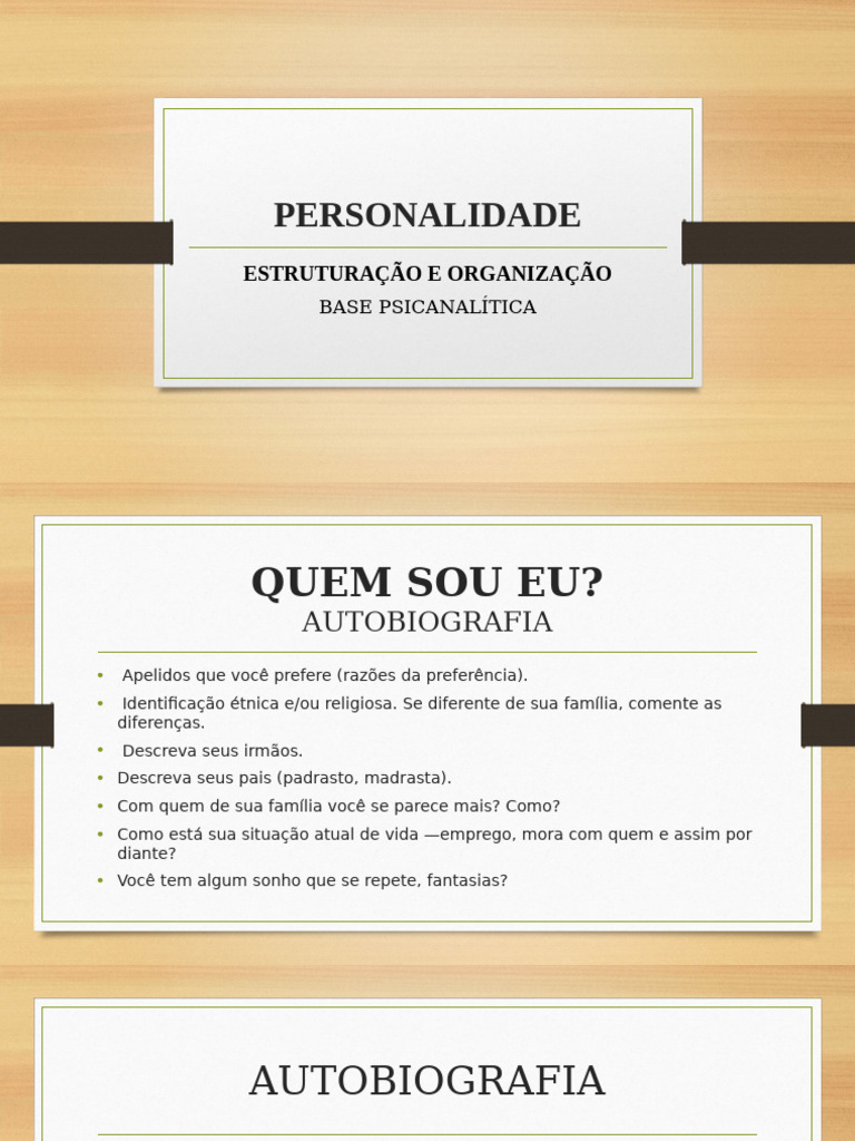 Estrutura da Personalidade e Inconsciente | PDF | Mente inconsciente ...