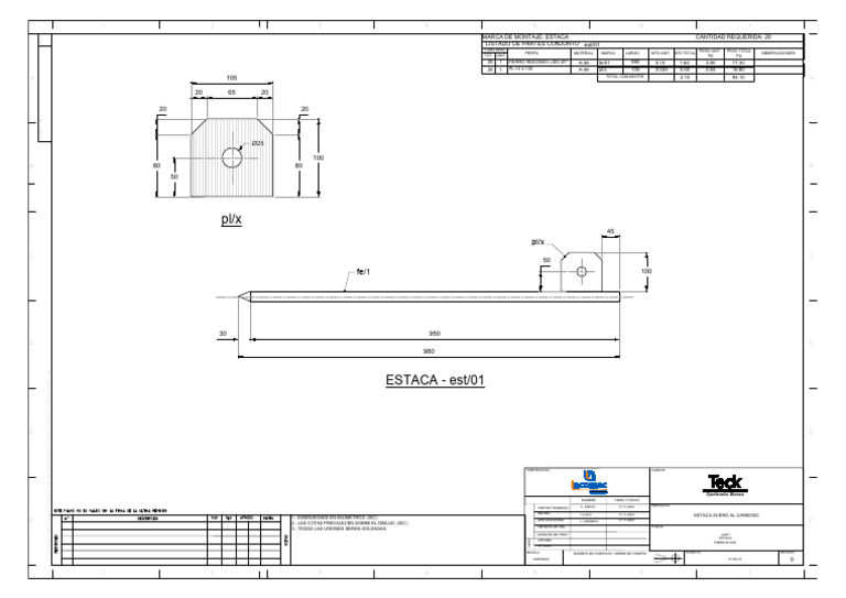 Estaca Est - 01 | PDF