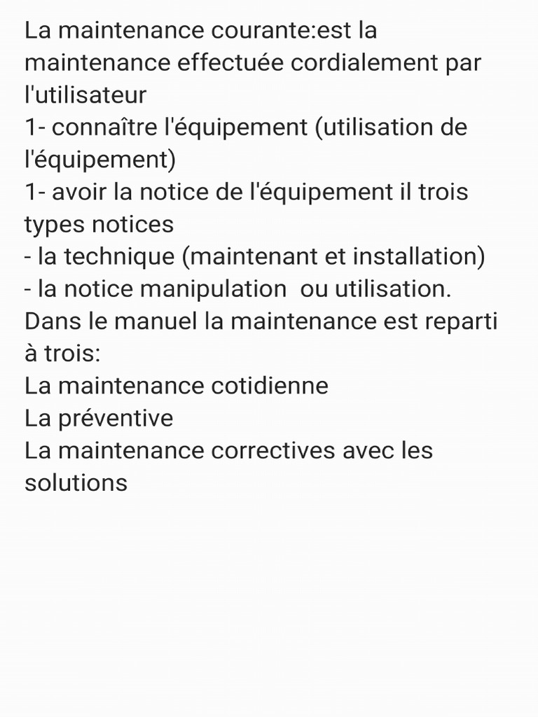 Formation en Maintenance - 240502 - 180232 | PDF