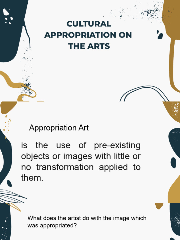Cultural Appropriation On The Arts | PDF | The Arts