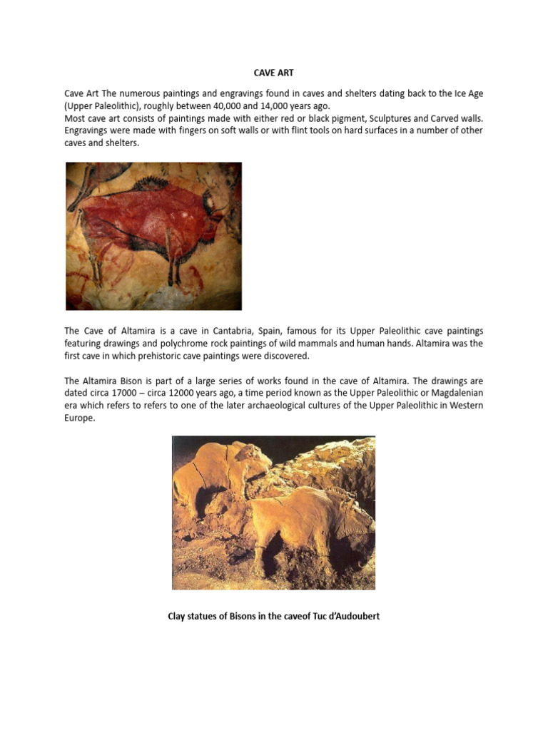 Upper Paleolithic Cave Art Overview | PDF | Charlemagne | Egyptian Pyramids
