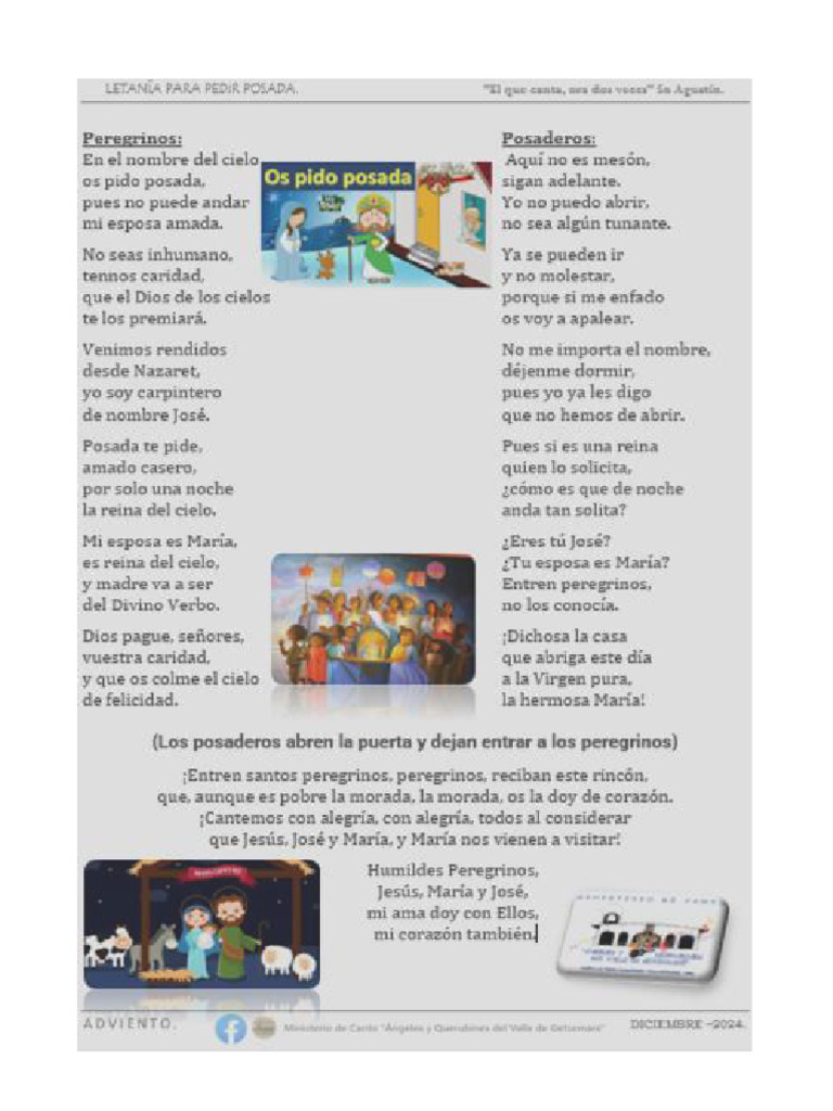 Cantos para Pedir Posada | PDF