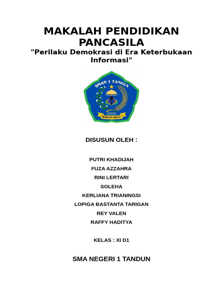 MAkalah PPKN | PDF