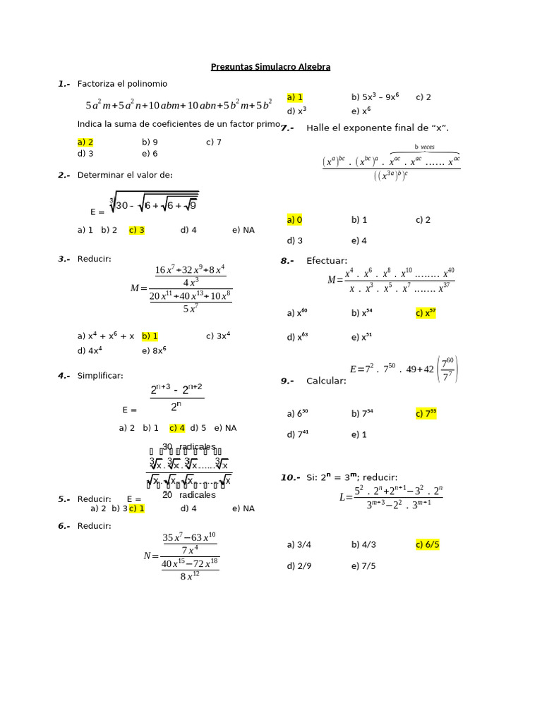 Algebra Aula ...... A | PDF | Algoritmos | Matemáticas De La Computación