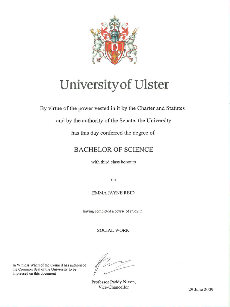 Social Work Certificate Pdf 6350
