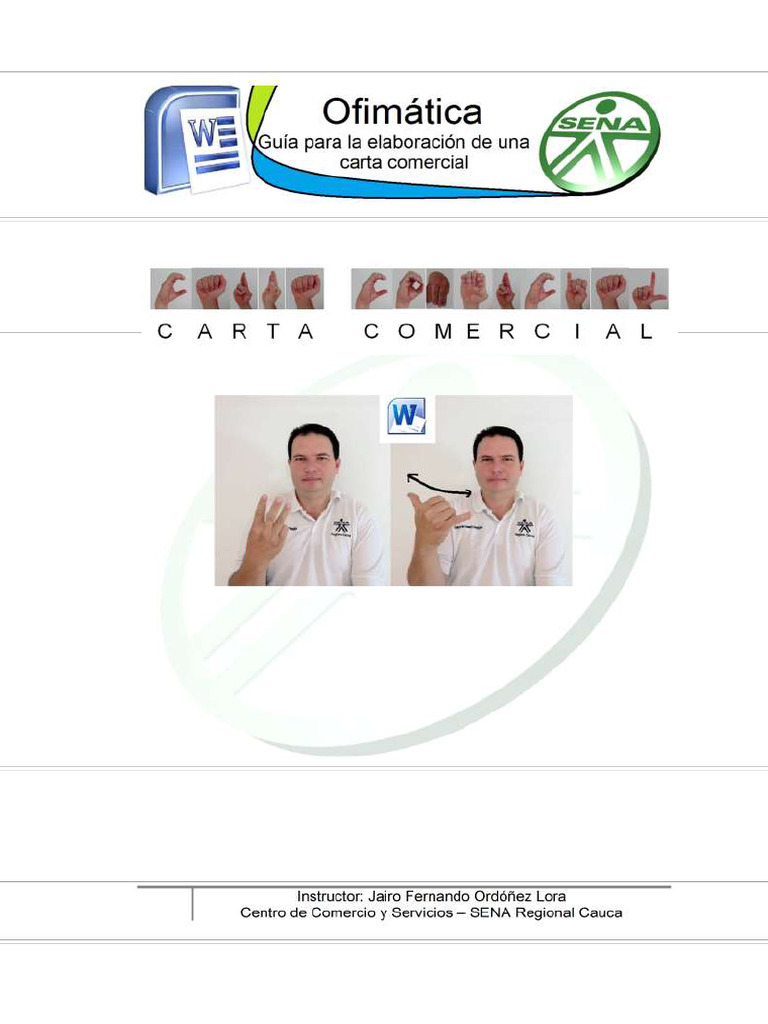 Cómo elaborar una carta comercial en Word | PDF | Caso de carta