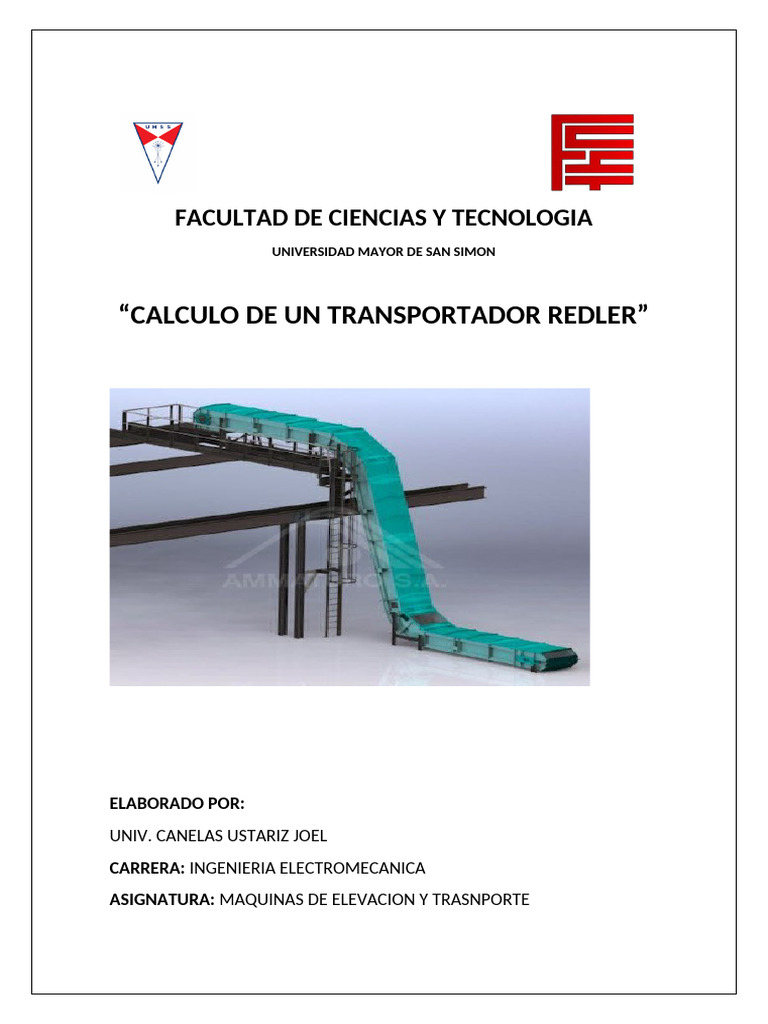 Tarea 3 Redler | PDF | Ingeniería mecánica | Movimiento (física)