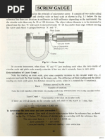 Vernier Callipers and Screw Gauge NOTES | PDF
