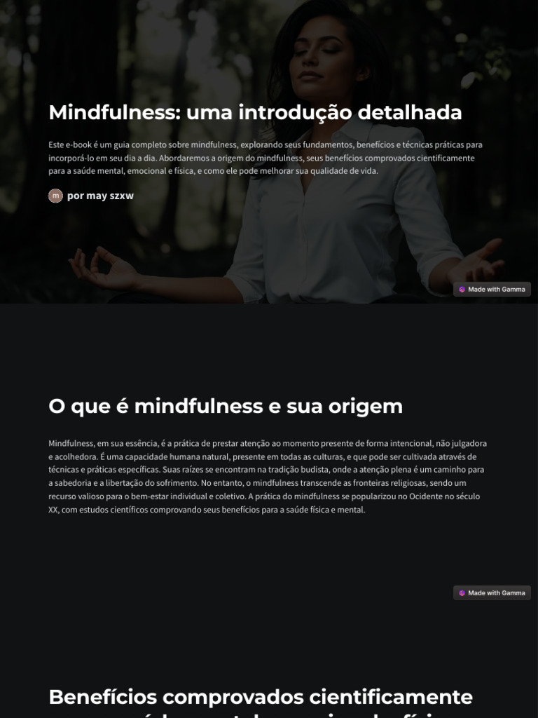 Guia Completo sobre Mindfulness | PDF | Atenção plena | Meditação