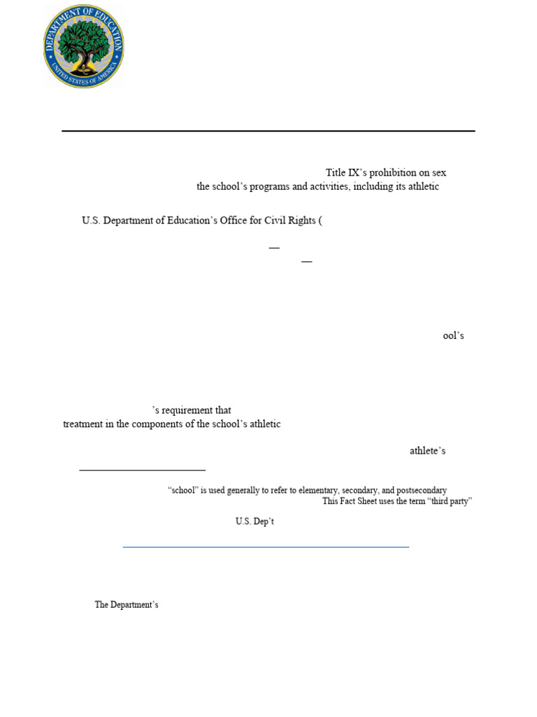 Title IX and NIL in School Athletics | PDF | Title Ix | National ...