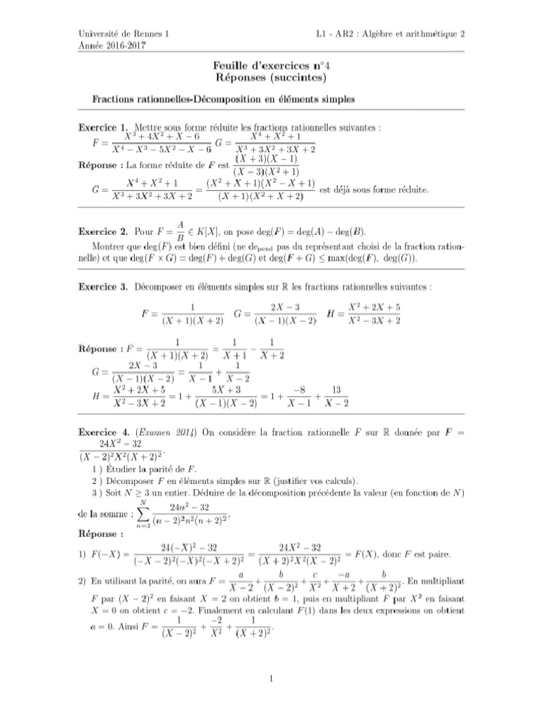 TD Math | PDF
