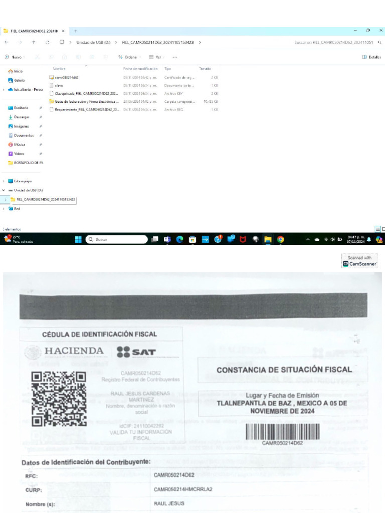 T7 - CMRJ - E Firma y RFC | PDF