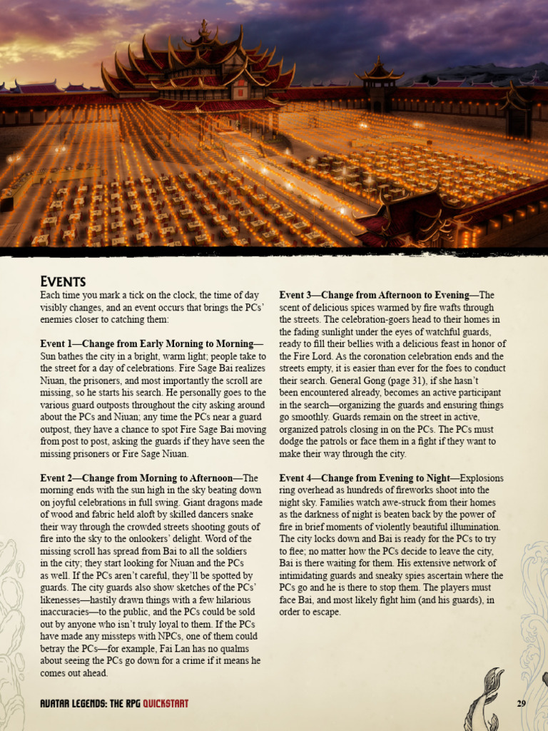Avatar Legends - The RPG Quickstart[29-56] | PDF