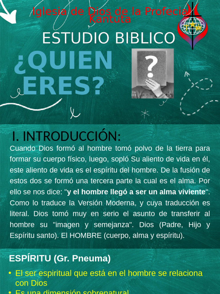 Estudio Quien Eres | PDF | Alma | espíritu Santo