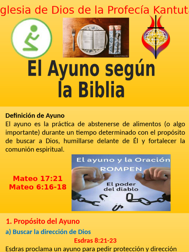 Ayuno Bíblico: Propósitos y Tipos | PDF | Rápido | Jesús