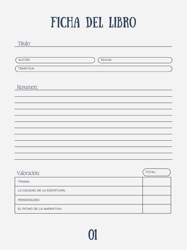 Ficha Del Libro | PDF