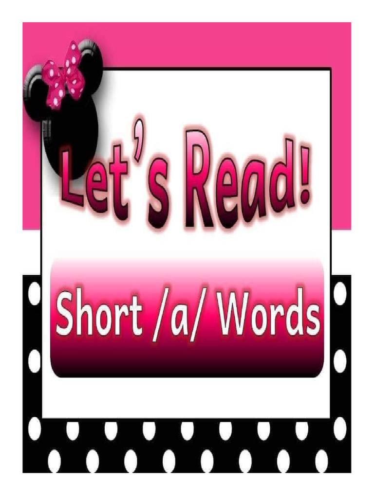 Lets Read Short A Words | PDF