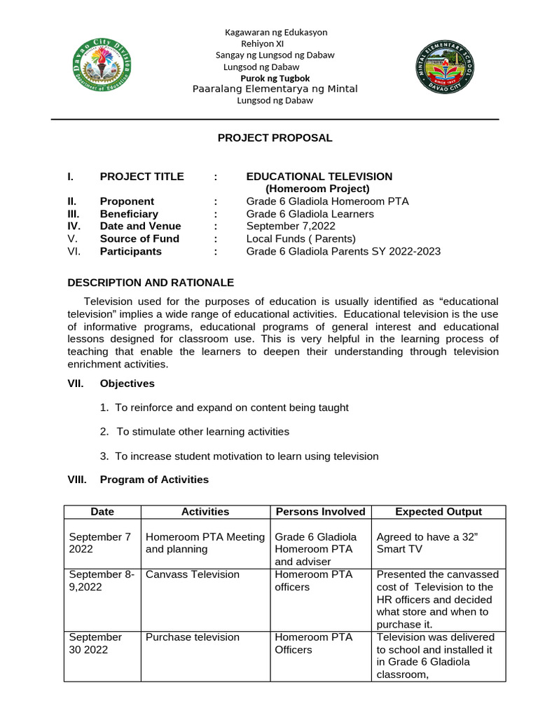 Acitivity Proposal-Hr Project | PDF | Teaching | Pedagogy