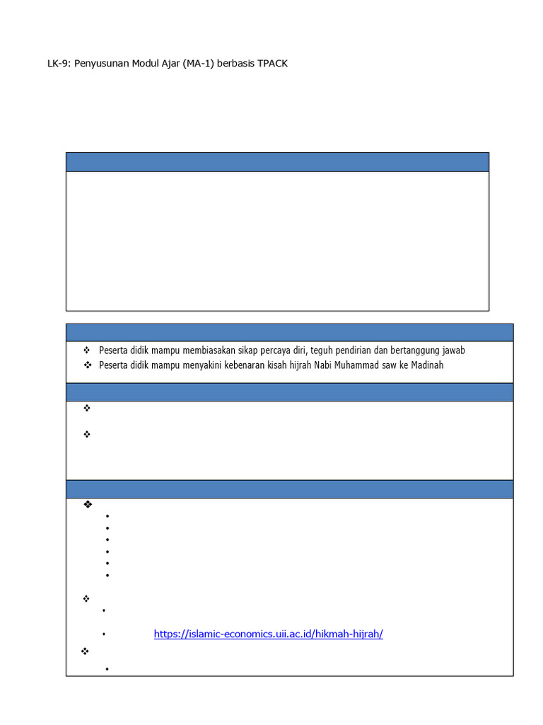 LK9 TPACK REVISI - Compressed | PDF
