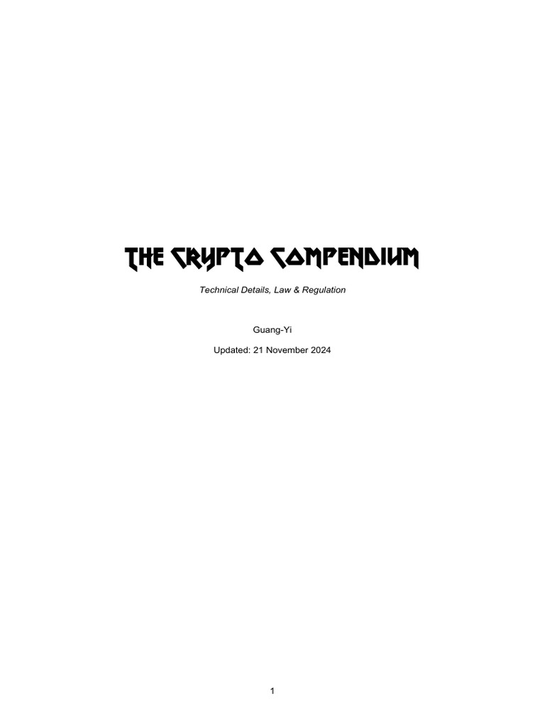 November 2024 Crypto Compendium | PDF | Distributed Computing | Applications Of Cryptography