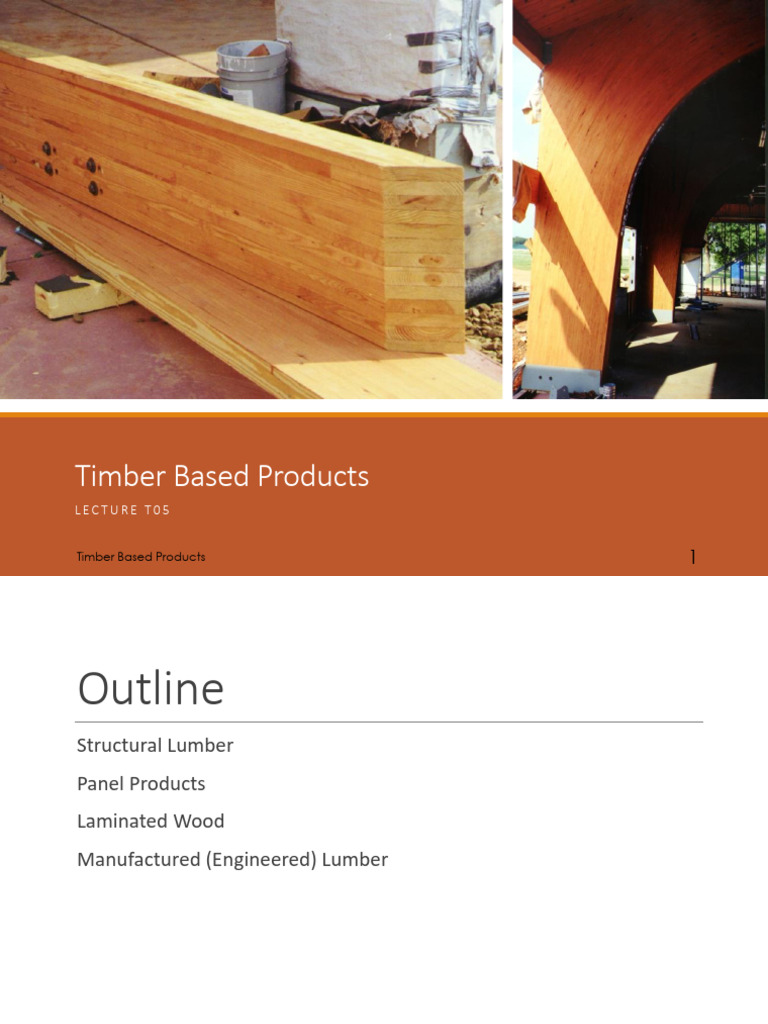 CAE 315 Wood As A Material 2024 Part IV | PDF | Lumber | Plywood