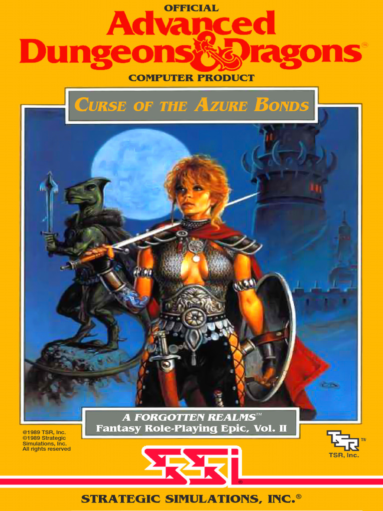 Curse of The Azure Bonds - Manual | PDF | Dungeons & Dragons | Gary ...