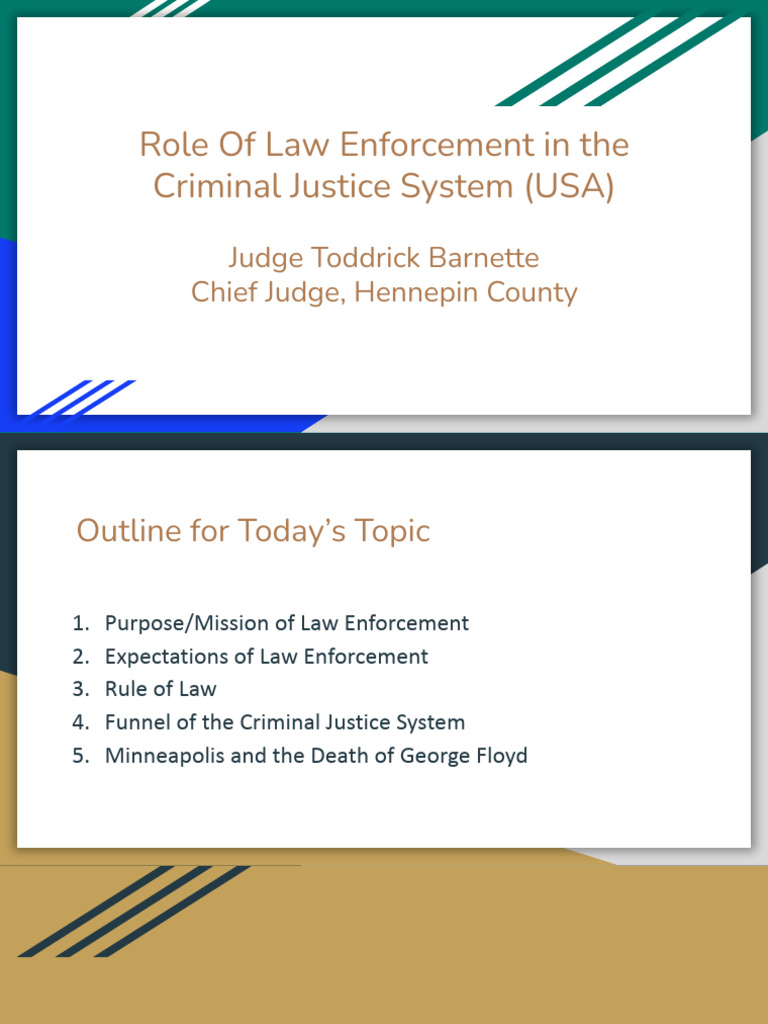 Role of Law Enforcement | PDF | Rule Of Law | Crime & Violence