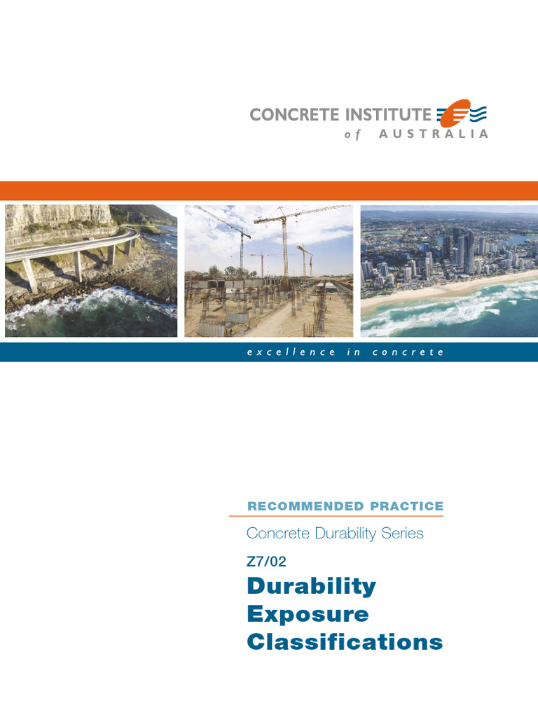 Durability Exposure Classifications: Concrete Institute | PDF ...