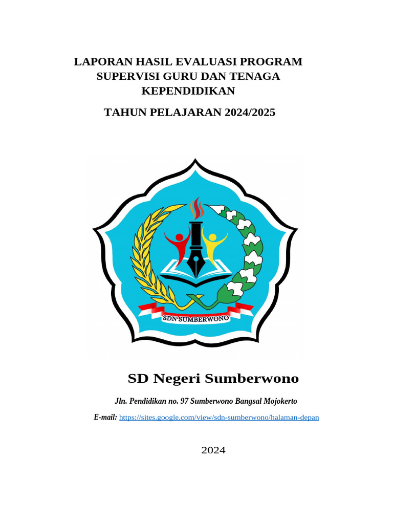 Laporan Hasil Evaluasi Program Supervisi Guru Dan Tenaga Kependidikan | PDF