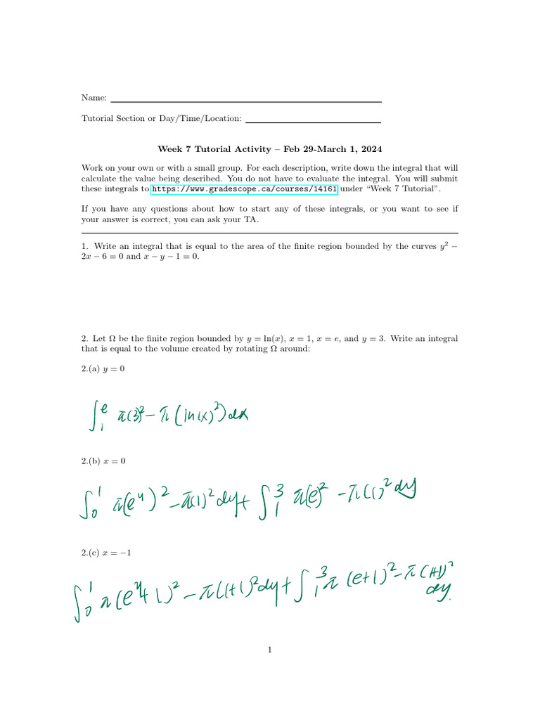 W7-tutorial-handout | PDF | Classical Mechanics | Quantity
