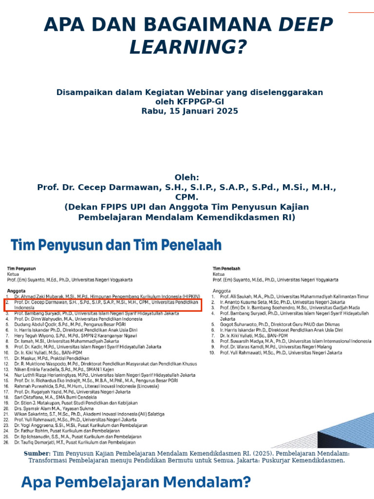 Materi Pembelajaran Deep Learning | PDF