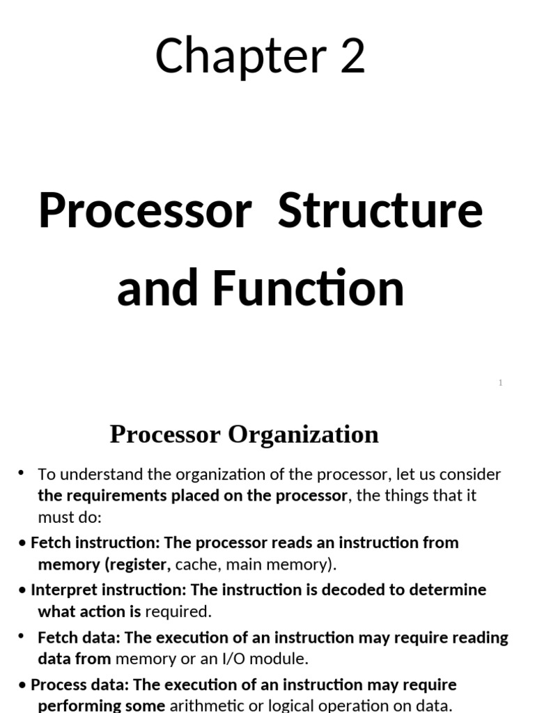 Coa Chapter 2 Final Edited | PDF | Central Processing Unit | Computing