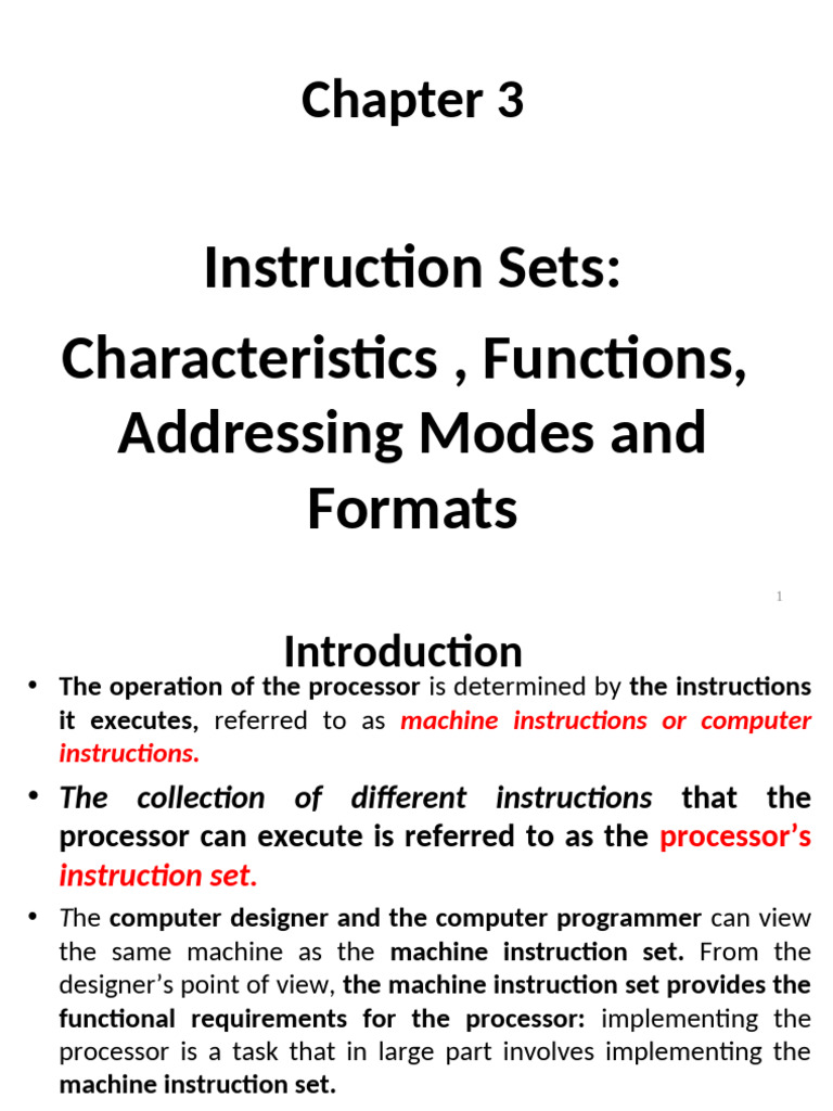 COA Chapter 3 Final Edited | PDF | Central Processing Unit | Computer Engineering
