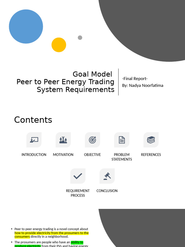 Goal Model Final Report | PDF | Peer To Peer | System